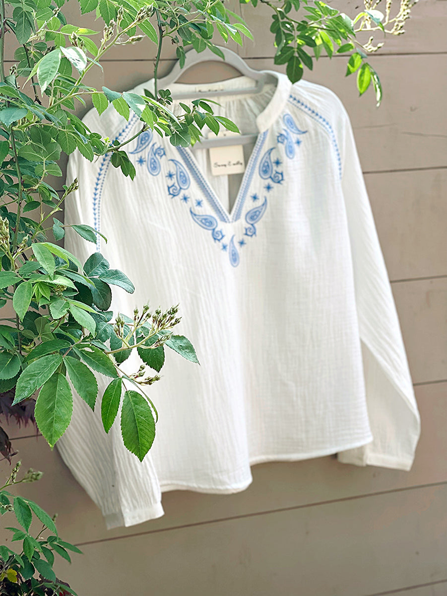 Clemie Top - blue – Willowbrook